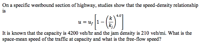 Solved On a specific westbound section of highway, studies | Chegg.com