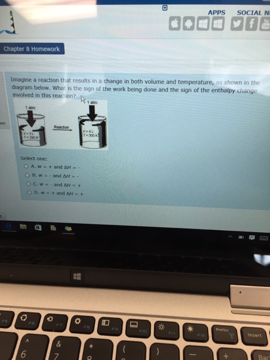 Solved Imagine a reaction that results in a change in both | Chegg.com