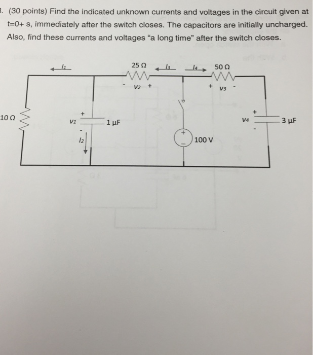 Solved Find the indicated unknown currents and voltages in | Chegg.com