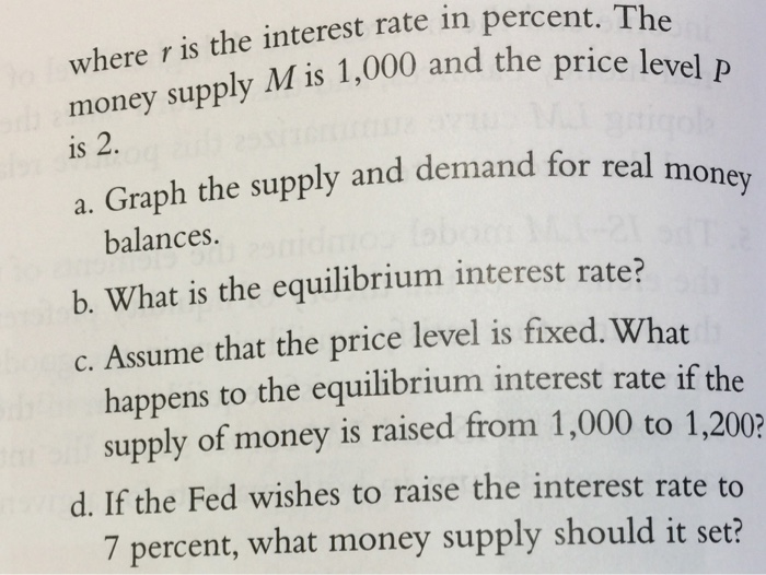 Solved 5. Suppose that the money demand function is (M/P) | Chegg.com