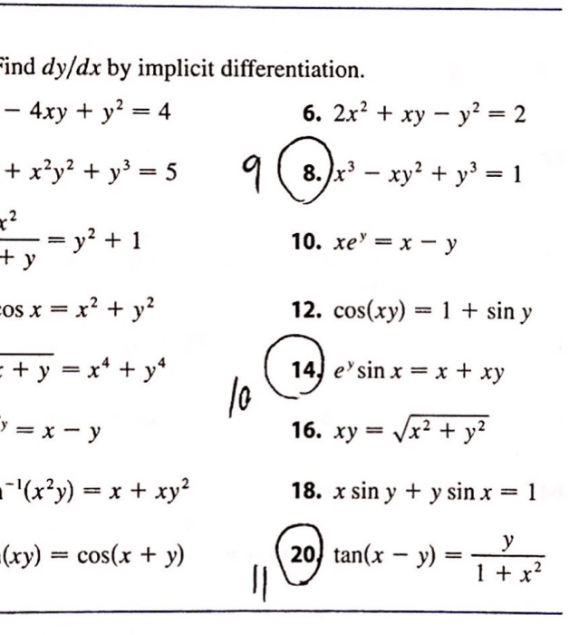 Solved Find dy/dx by implicit differentiation. 2x^2 + xy - | Chegg.com
