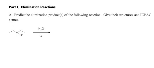 Solved Predict the elimination product(s) of the following | Chegg.com