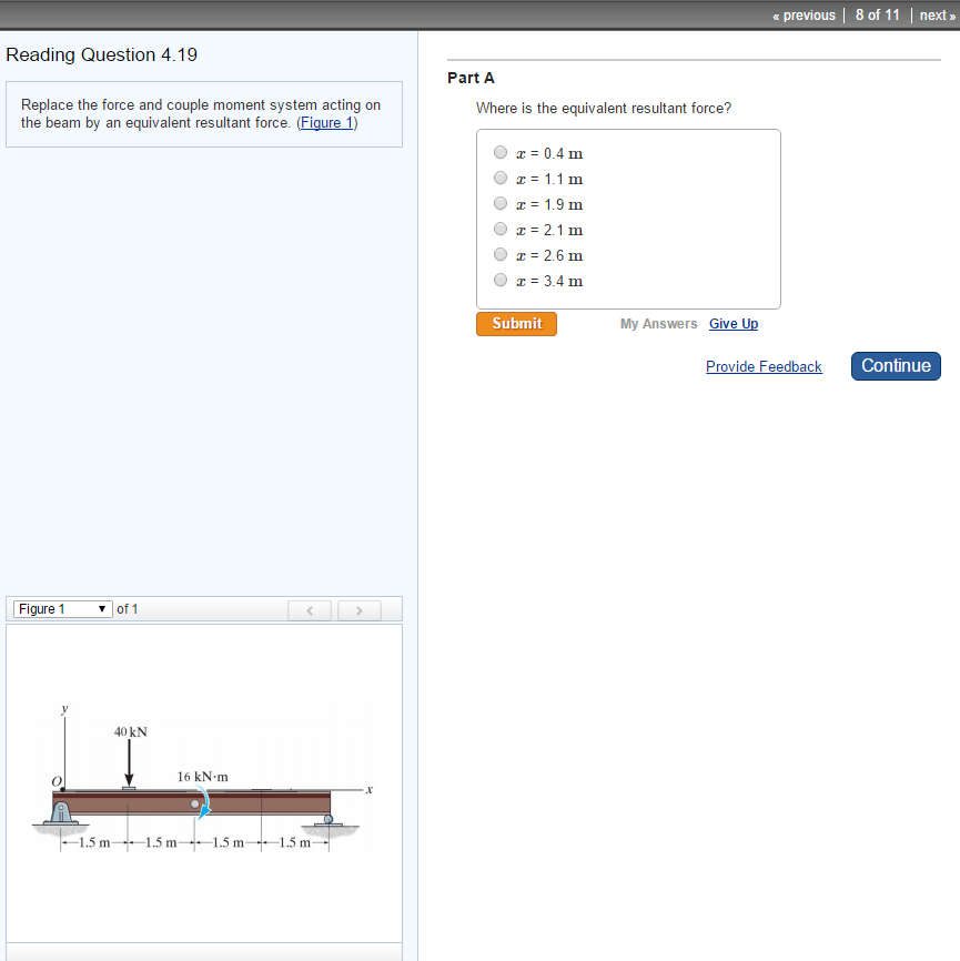 Solved Replace the force and couple moment system acting on | Chegg.com