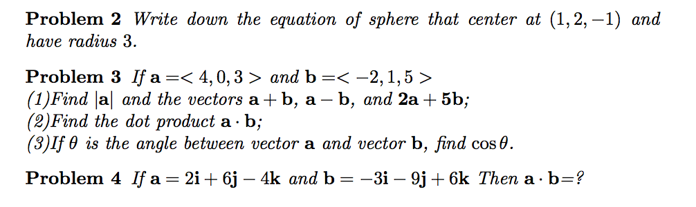 Solved Write down the equation of sphere that center at (1, | Chegg.com