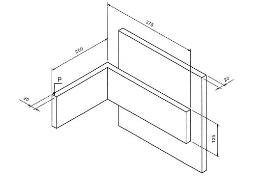 Solved An L-shaped steel support bracket must support a | Chegg.com