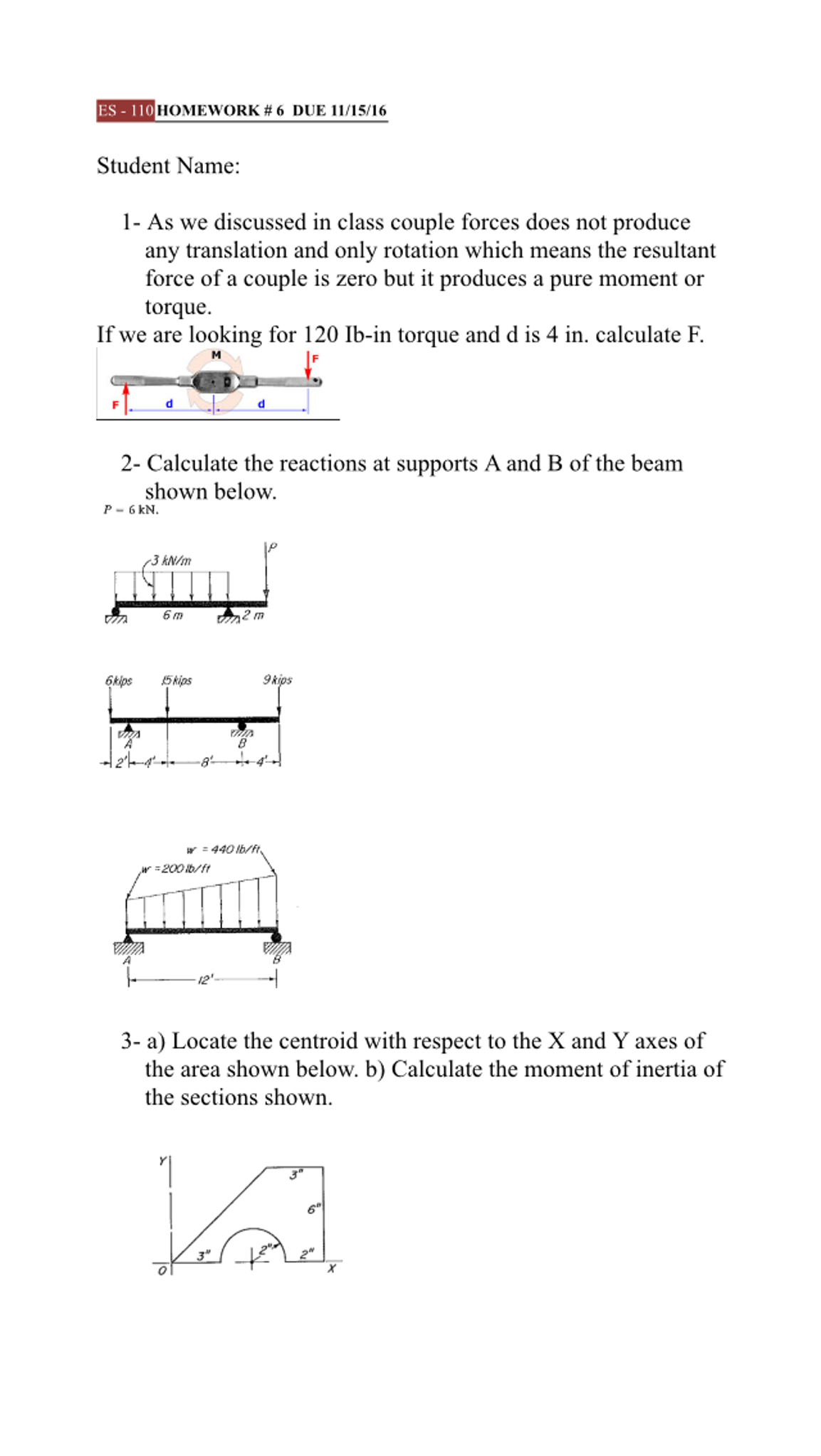 Solved As we discussed in class couple forces does not | Chegg.com