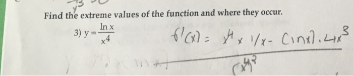 Solved Find the extreme values of the function and where | Chegg.com