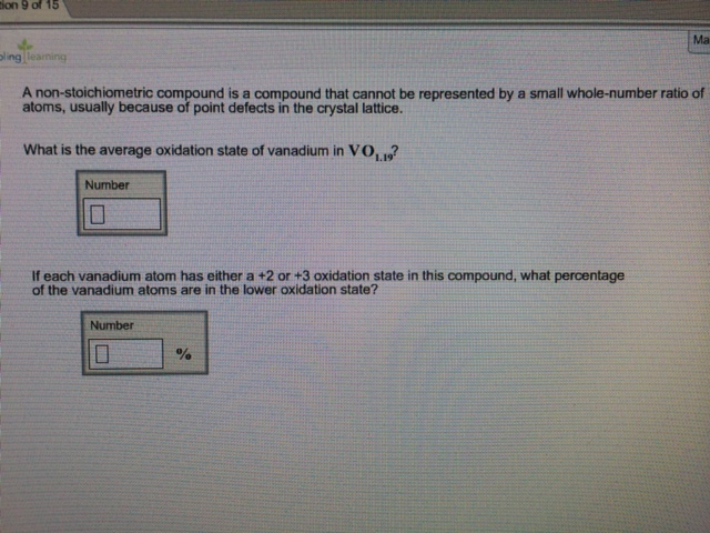 Solved A non-stoichiometric compound is a compound that | Chegg.com