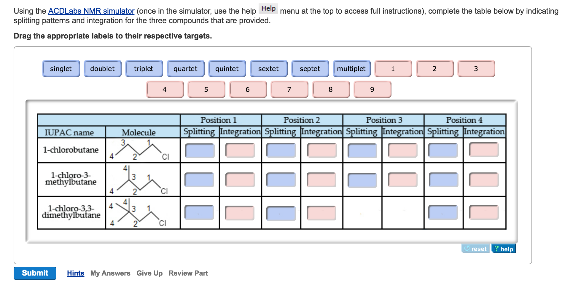 Solved Using the ACDLabs NMR simulator (once in the | Chegg.com