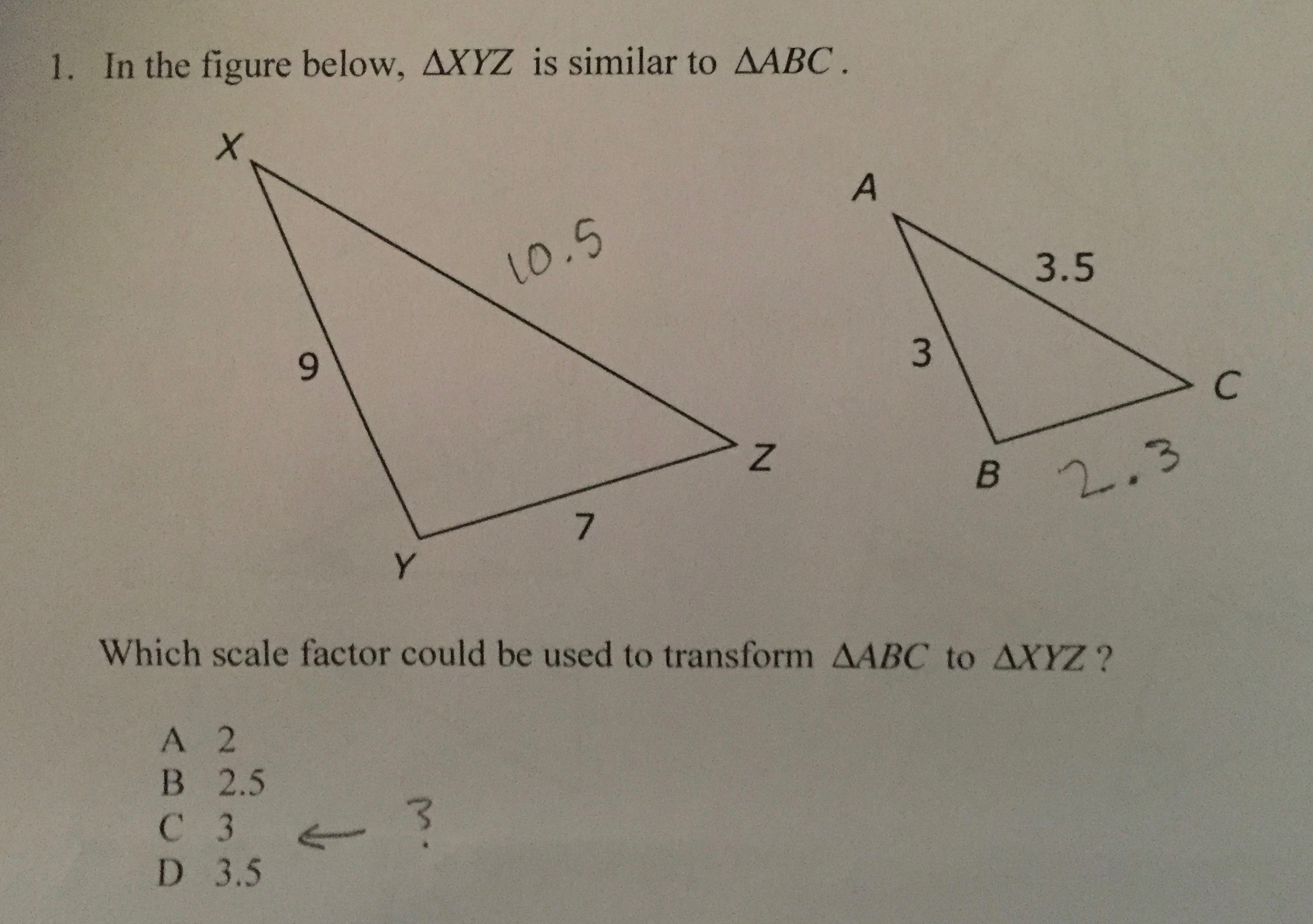 Solved In the figure below, triangle XYZ is similar to | Chegg.com