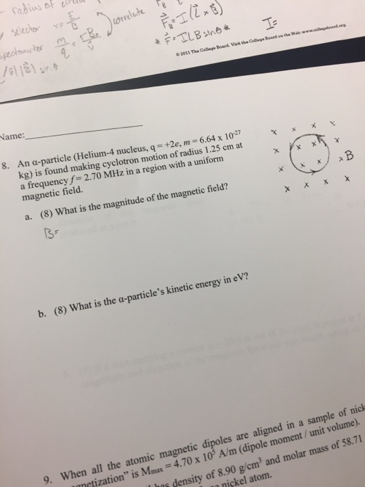 Solved An alpha-particle(Helium-4 nucleus, q = +2e, m = 6 64 | Chegg.com