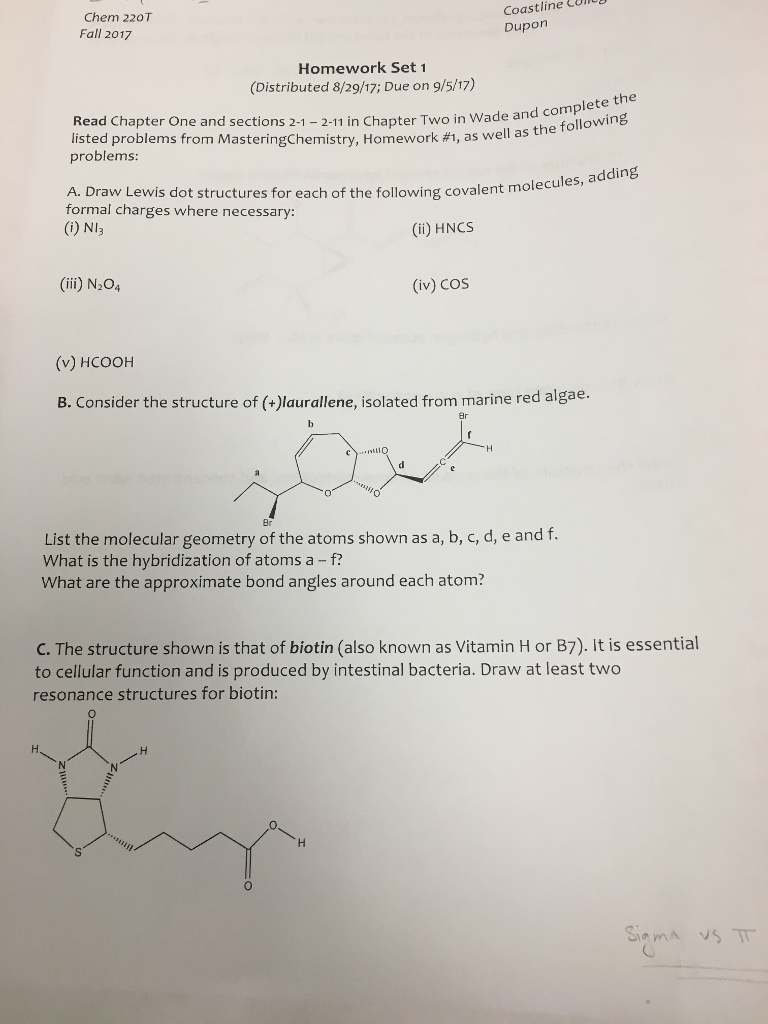 Cos Lewis Structure