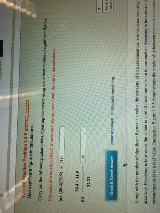 Solved Carry out the following calculations, reporting the | Chegg.com