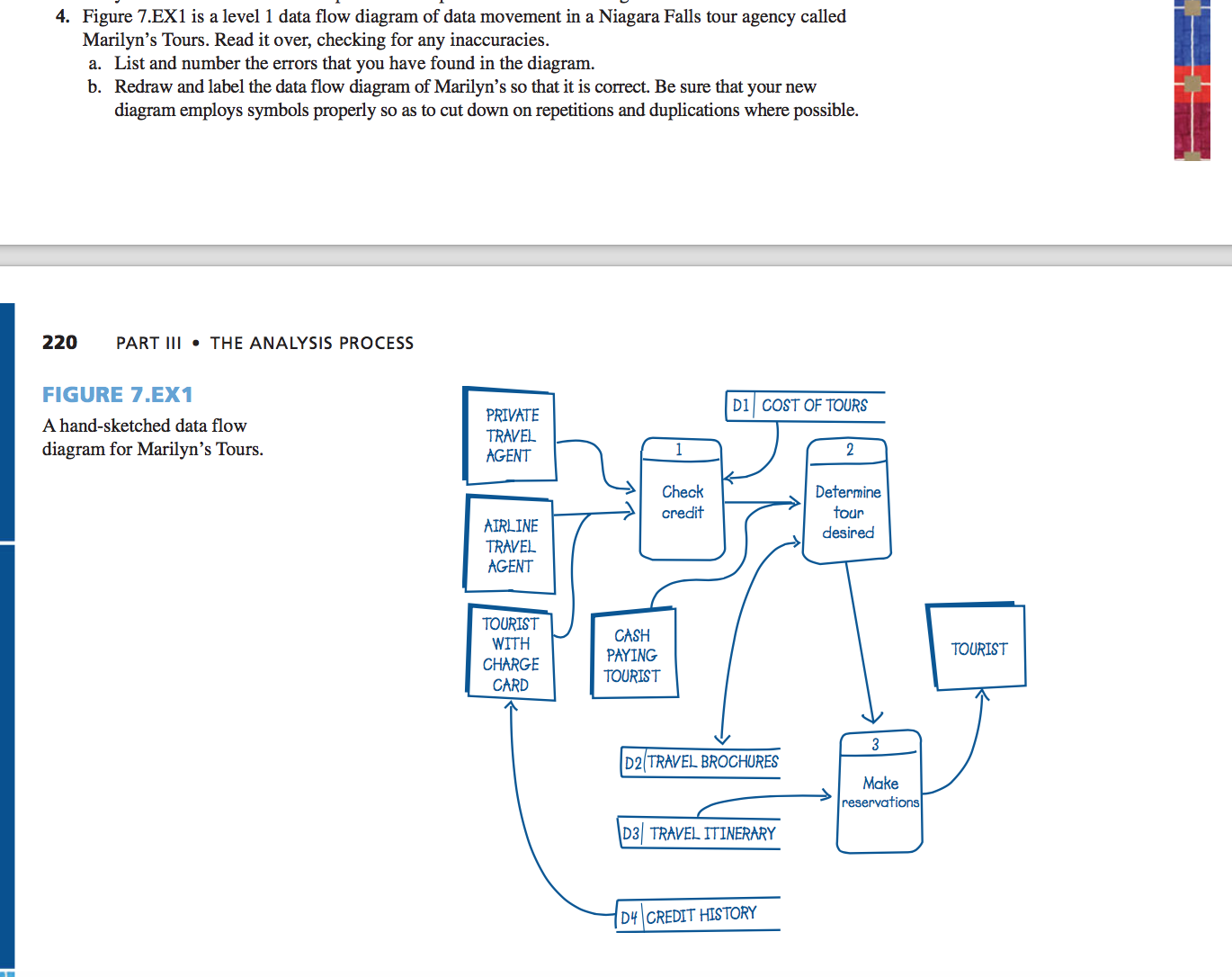 Figure 7.EX1 is a level 1 data flow diagram of data | Chegg.com