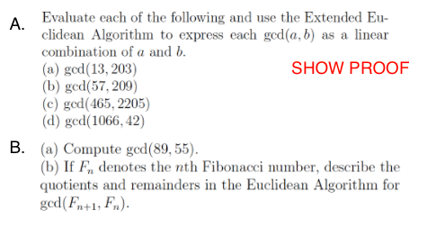 Solved Evaluate each of the following and use the Extended | Chegg.com