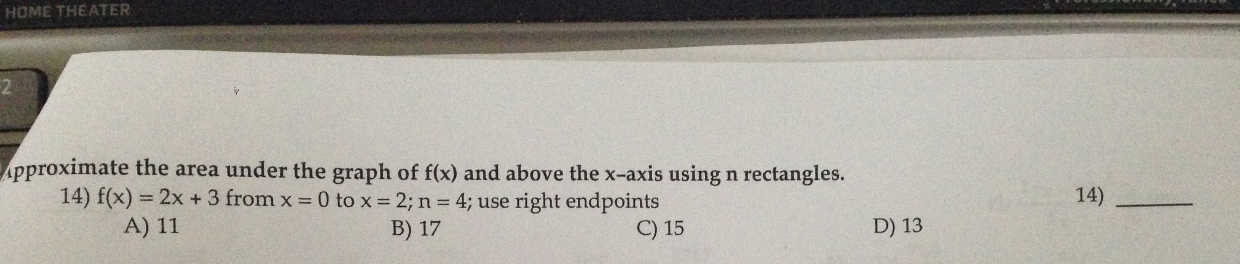 Solved Approximate the area under the graph of f(x) and | Chegg.com