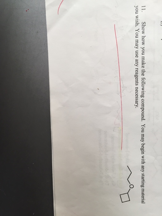 Solved Show how you make the following compound. You may | Chegg.com