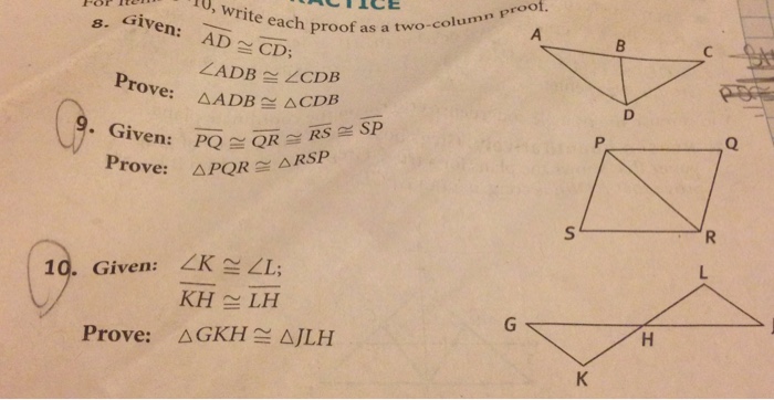 Solved Write each proof as a two-column proof. Given: | Chegg.com