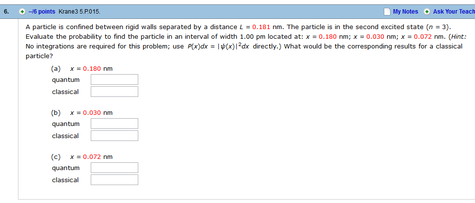 Solved A particle is confined between rigid walls separated | Chegg.com