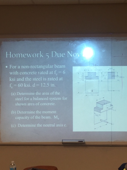 For a non-rectangular beam with concrete rated at f_c | Chegg.com