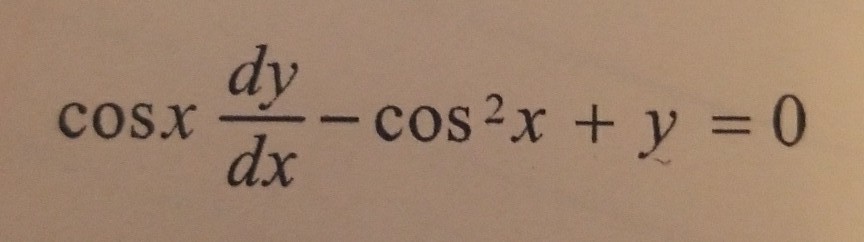 Solved dy dx cosx cos 2x + y = 0 | Chegg.com