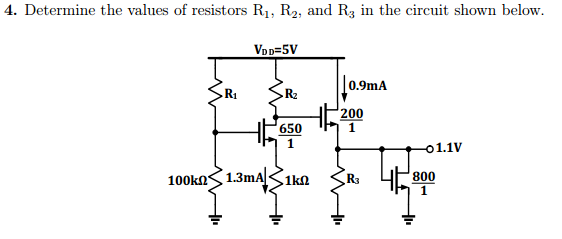 Solved NMOS: UnCox = 100 uA/V^2; Vth = 1V PMOS: UpCox = | Chegg.com