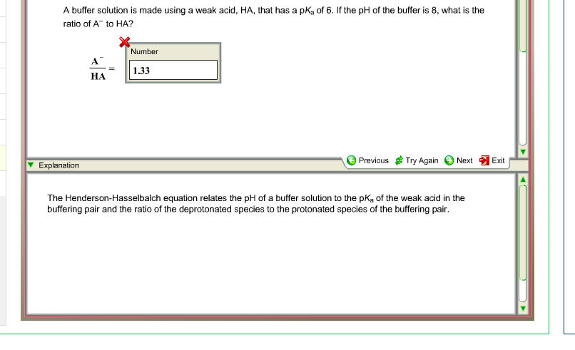 Solved A buffer solution is made using a weak acid, HA, that | Chegg.com