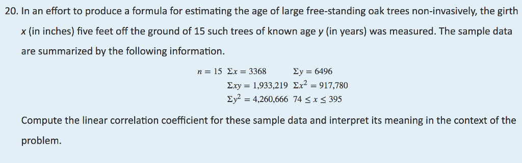 Solved In an effort to produce a formula for estimating the | Chegg.com