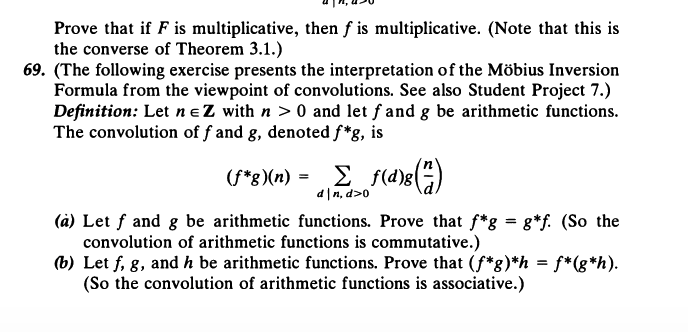 Solved Prove that if F is multiplicative, then f is | Chegg.com