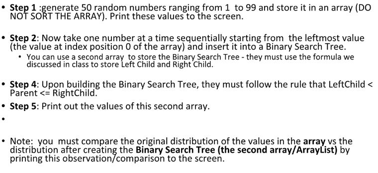 Solved Step 1 generate 50 random numbers ranging from 1 to | Chegg.com