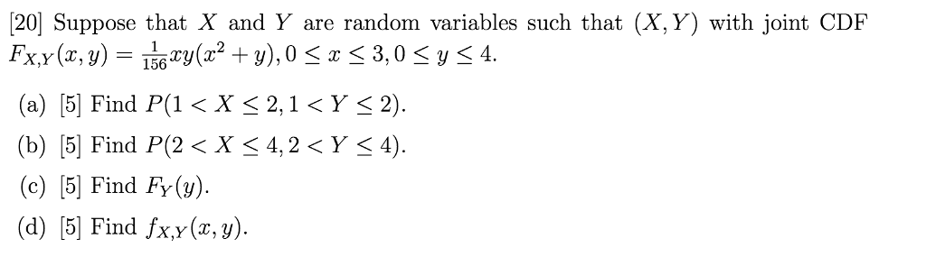 Solved Suppose that X and Y are random variables such that | Chegg.com