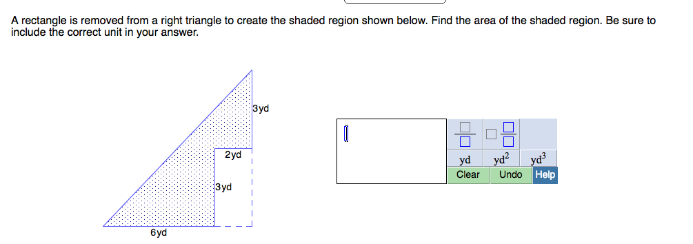 Solved A rectangle is removed from a right triangle to | Chegg.com