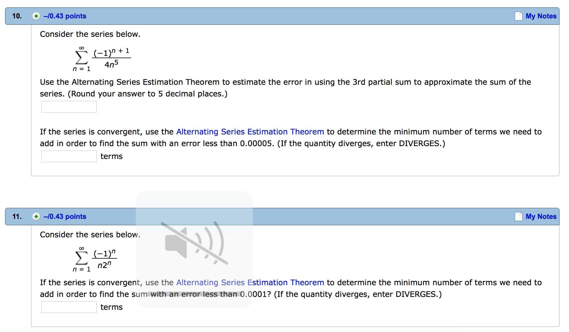Consider The Series Below Use The Alternating Series