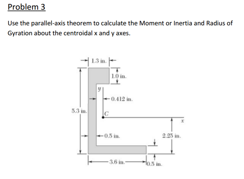 Solved Use the parallel-axis theorem to calculate the Moment | Chegg.com