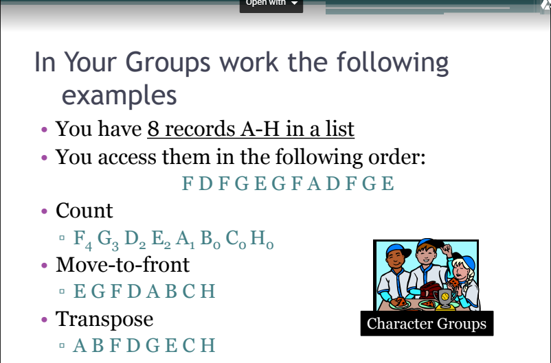 Assume that the values A through H are stored in a | Chegg.com