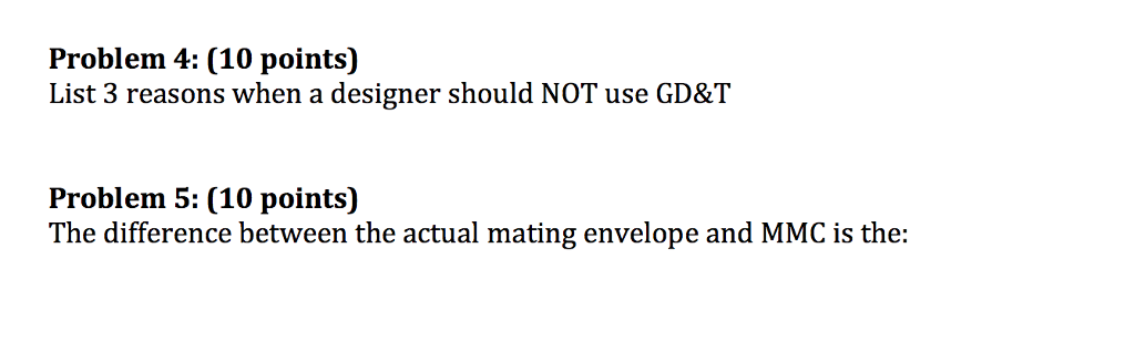 Solved Problem 4: (10 points) List 3 reasons when a designer | Chegg.com