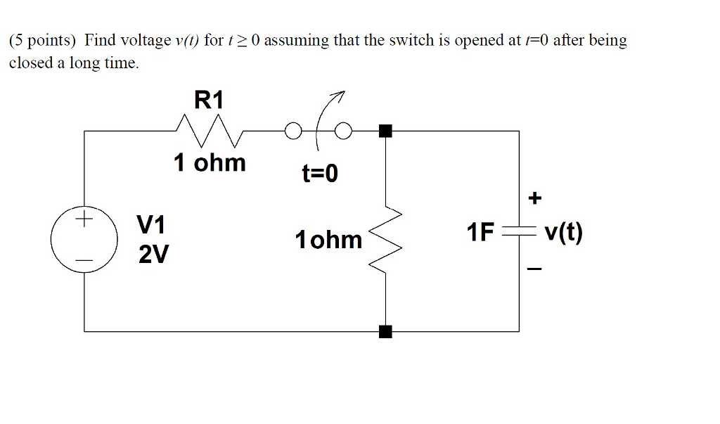 Solved 4. (5 points) Find node voltage v(t) in the | Chegg.com