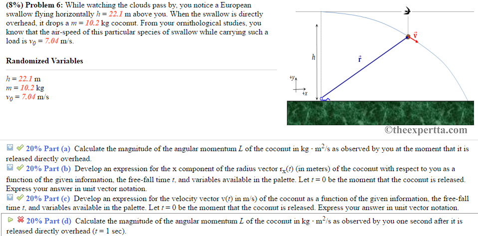 Solved Calculate The Magnitude Of The Angular Momentum L Of