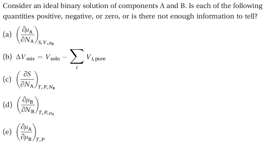 Consider an ideal binary solution of components A and | Chegg.com