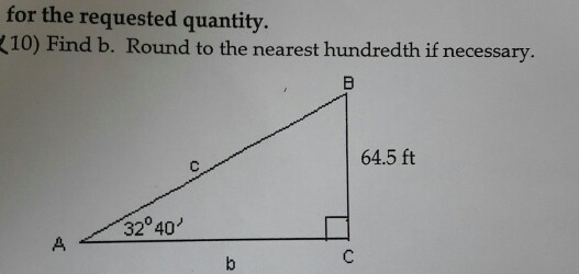 Solved for the requested quantity 10) Find b. Round to the | Chegg.com