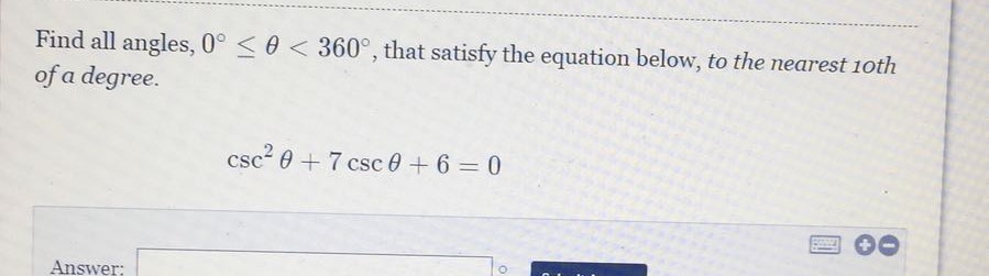 Solved Find all angles, 0°