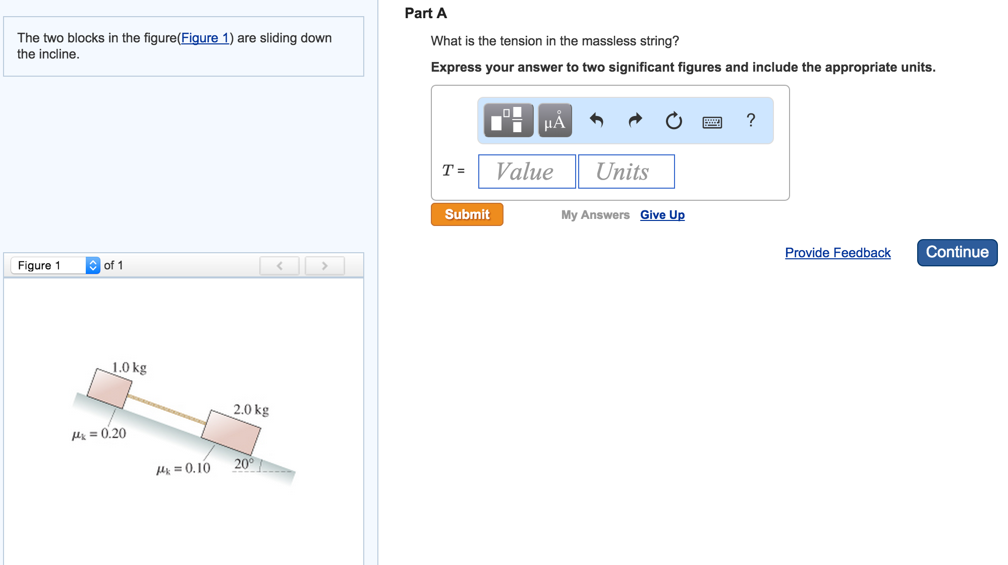 Solved The two blocks in the figure (Figure!) are sliding | Chegg.com
