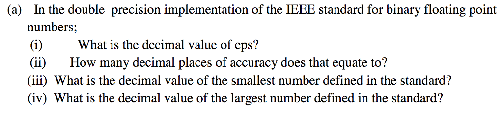 Solved A In The Double Precision Implementation Of The
