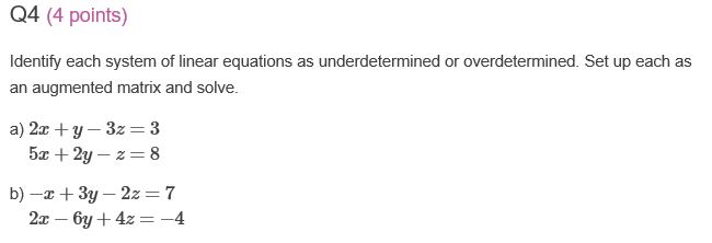 Solved Identify each system of linear equations as | Chegg.com