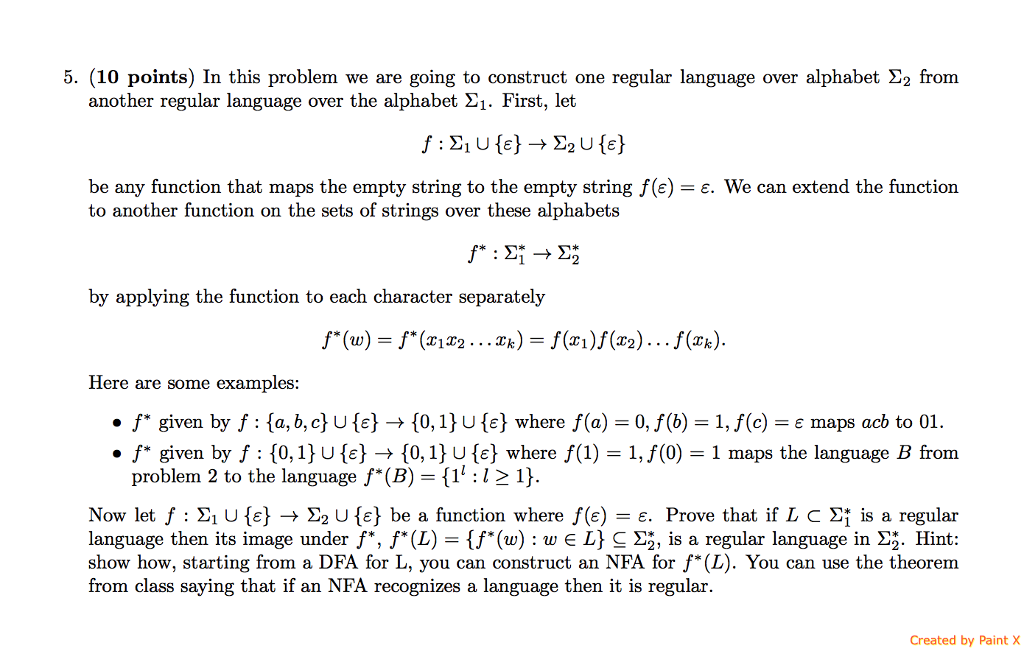 Solved 5, (10 points) In this problem we are going to | Chegg.com