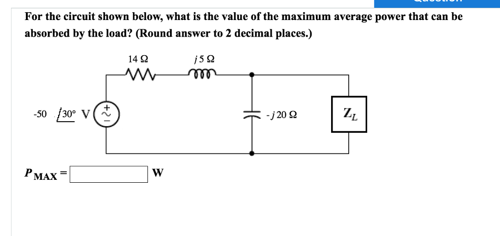 Solved For the circuit shown below, what is the value of the | Chegg.com