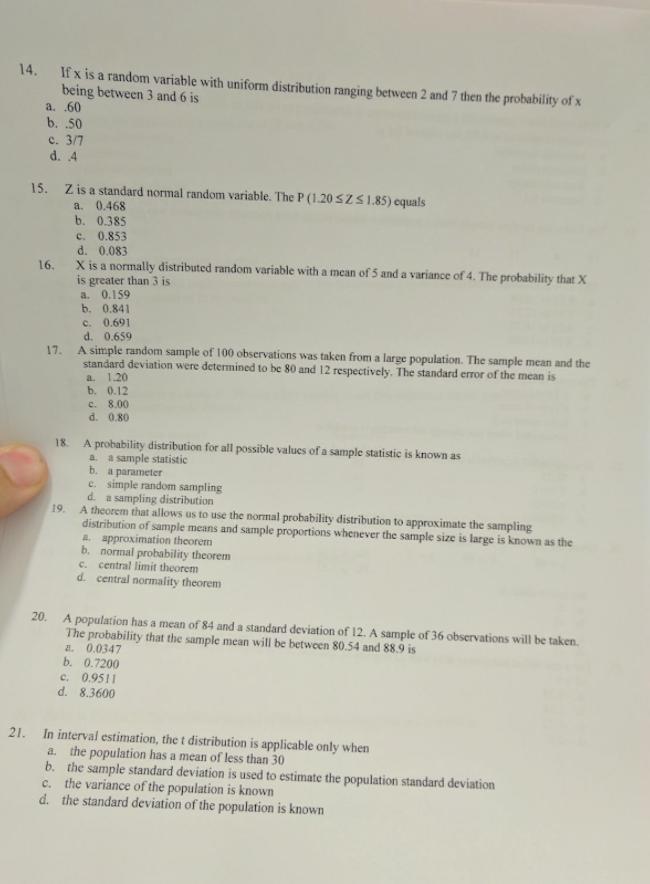 Solved If X is random variable with uniform distribution | Chegg.com