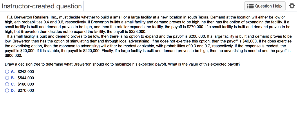 Solved Instructor-created question Question Help F.J. | Chegg.com