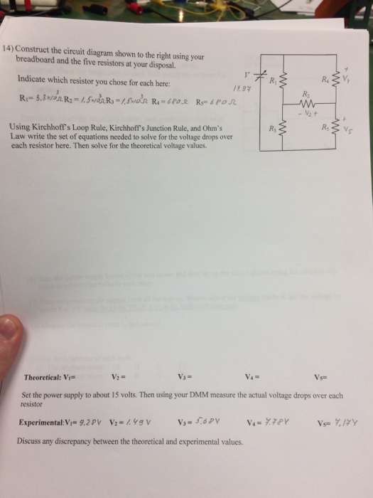 Solved Construct the circuit diagram shown to the right | Chegg.com