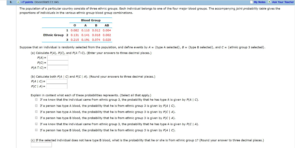 Solved 6 7 Points Devorestat9 2 E 045 My Notes Ask Your
